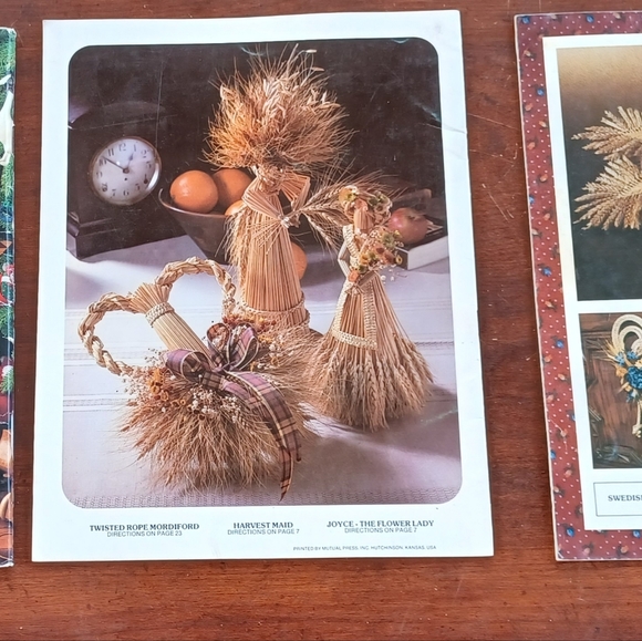 mutual press | Other | Vintage Wheat Straw Craft Books | Poshmark